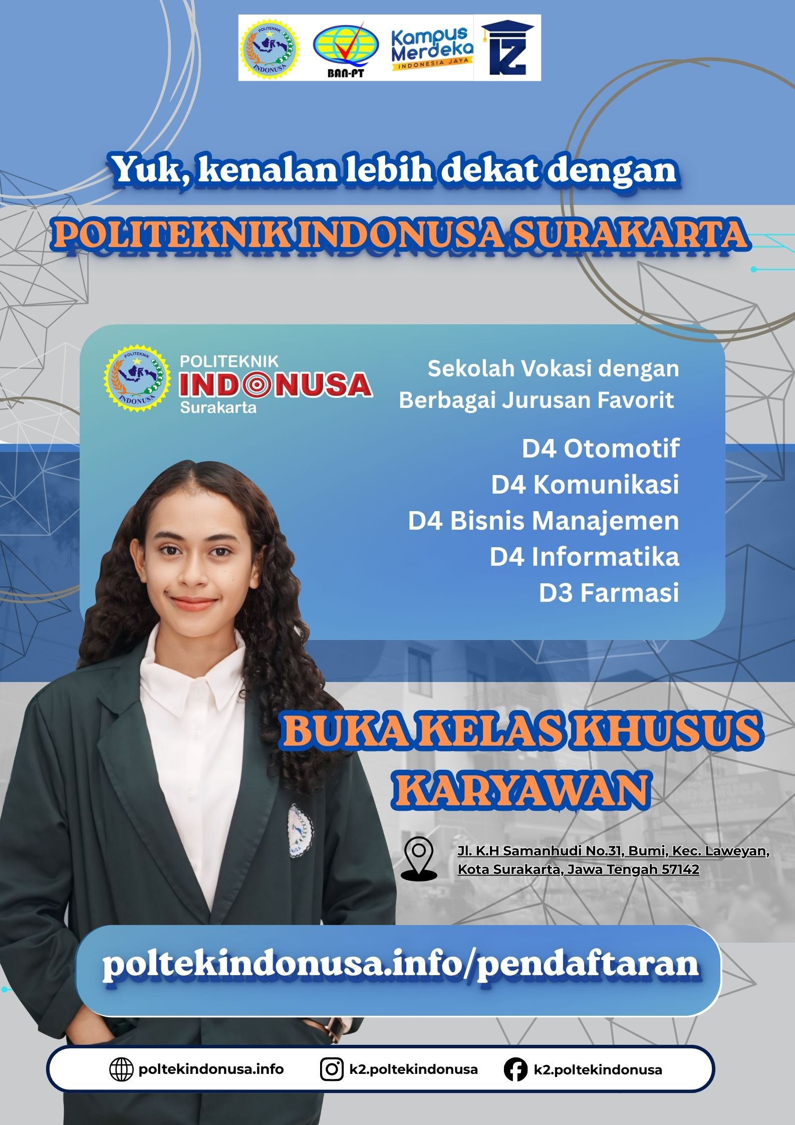 Kenalan Lebih Dekat dengan Politeknik Indonusa Surakarta: Gerbang ...