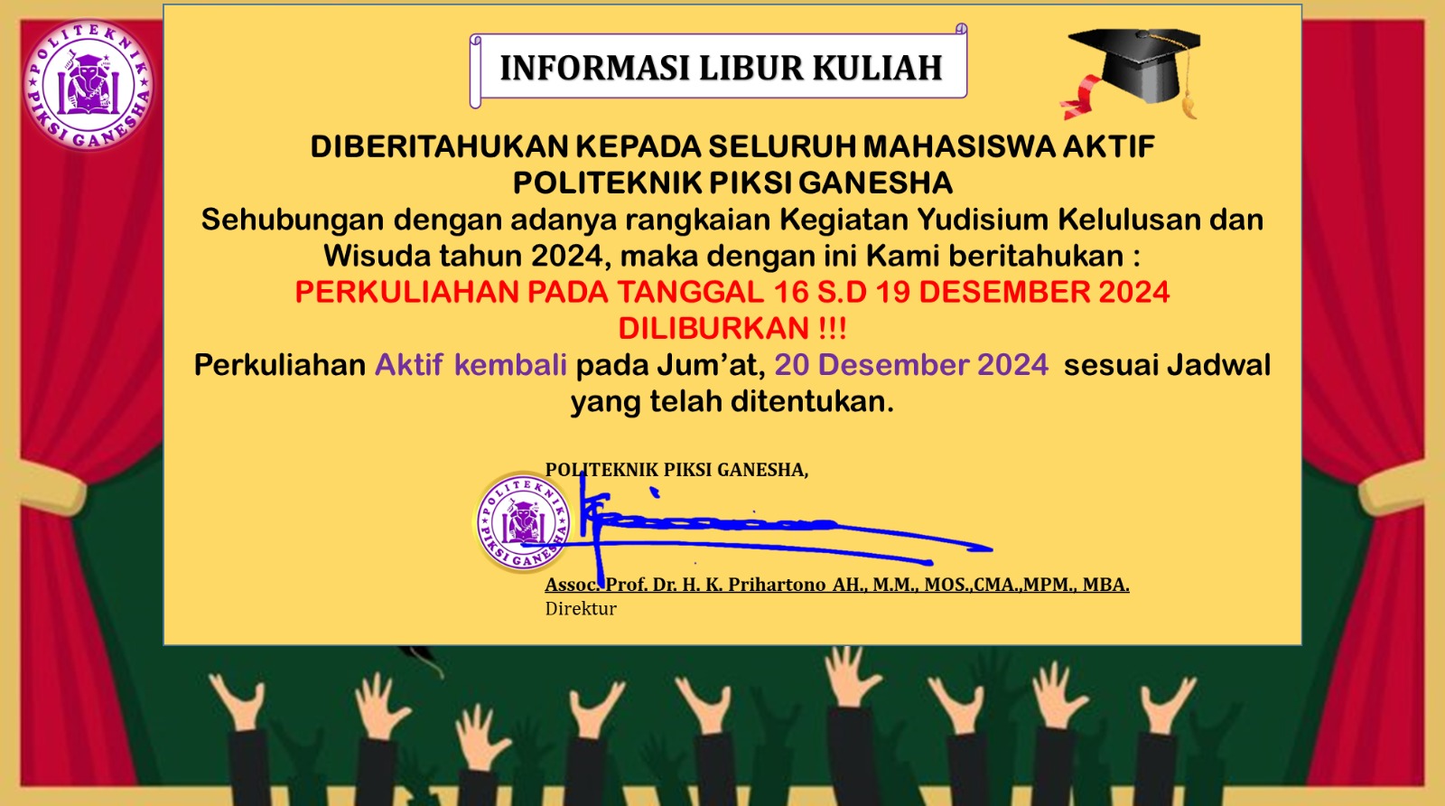 Informasi Libur Sekolah :: Kuliah Karyawan
