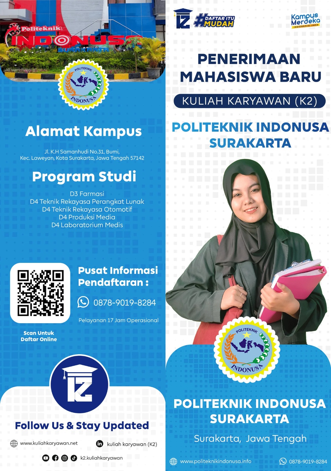 Kuliah Mudah dan Murah di Politeknik Indonusa Surakarta :: Kuliah Karyawan