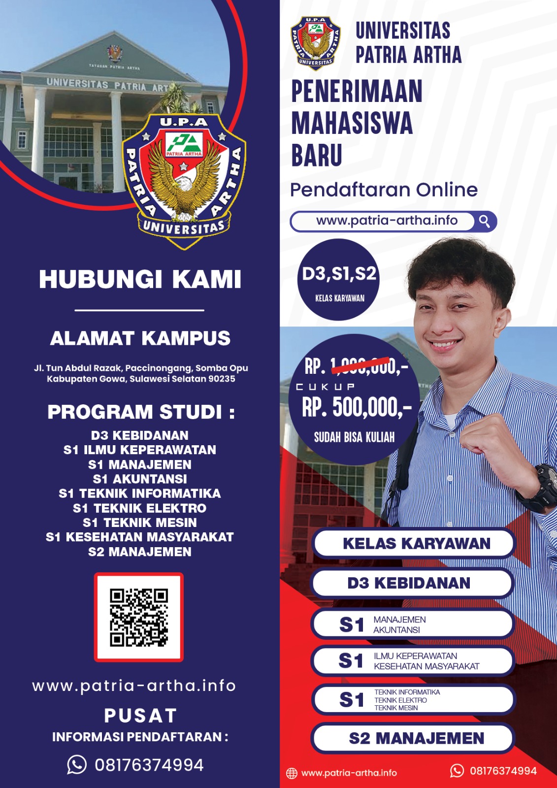 Program Studi dan Akreditasi Universitas Patria Artha Makassar ...