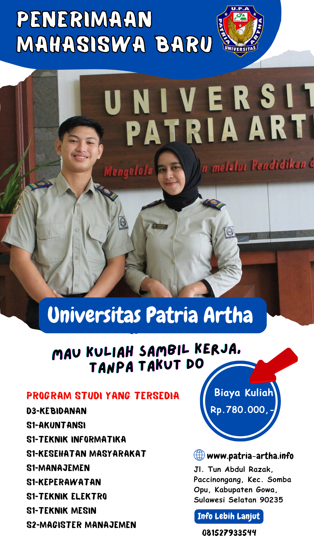 Info Universitas Patria Artha Terbaru :: Kuliah Karyawan
