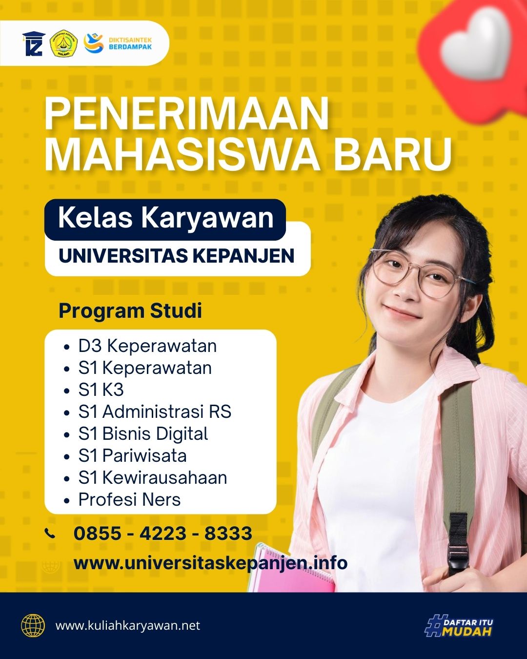 Pendaftaran Kuliah Via Online STIKOM Interstudi Jakarta :: Kuliah Karyawan