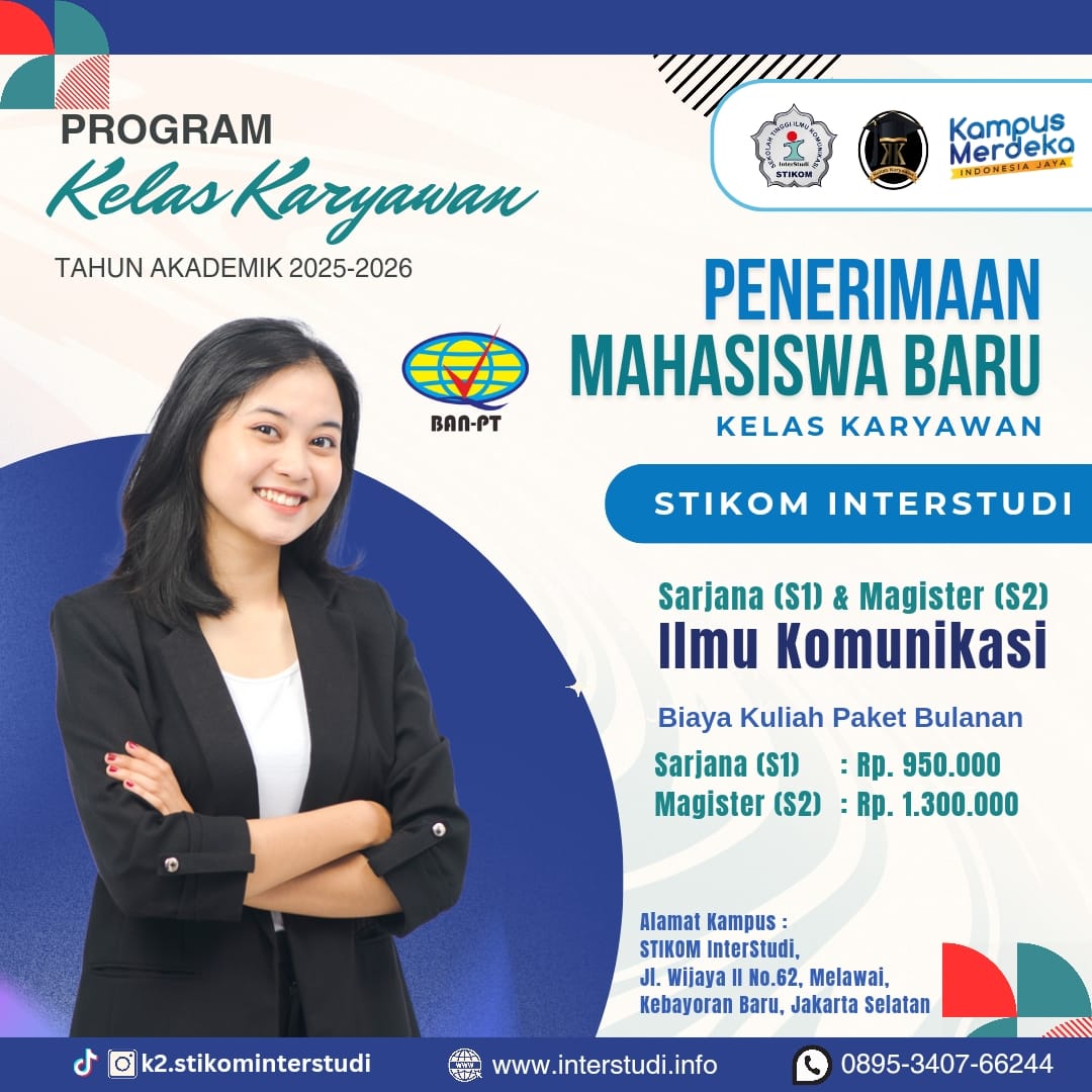 Daftar Kuliah Karyawan di Sekolah Tinggi Ilmu Komunikasi InterStudi :: Kuliah Karyawan