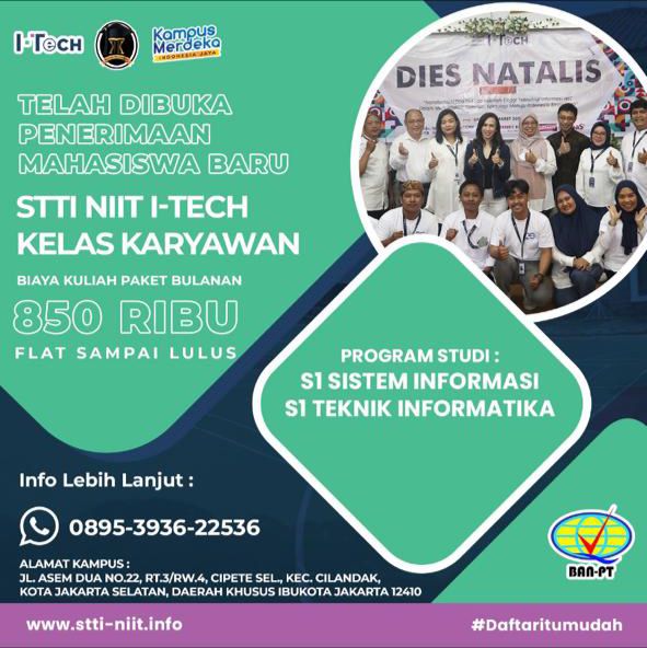 Biaya Kuliah Murah di Kampus STTI NIIT ITECH Jakarta Selatan :: Kuliah ...