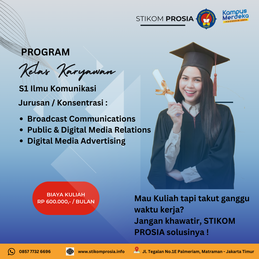 Rincian Biaya Pendidikan STIKOM PROSIA Jakarta :: Kuliah Karyawan