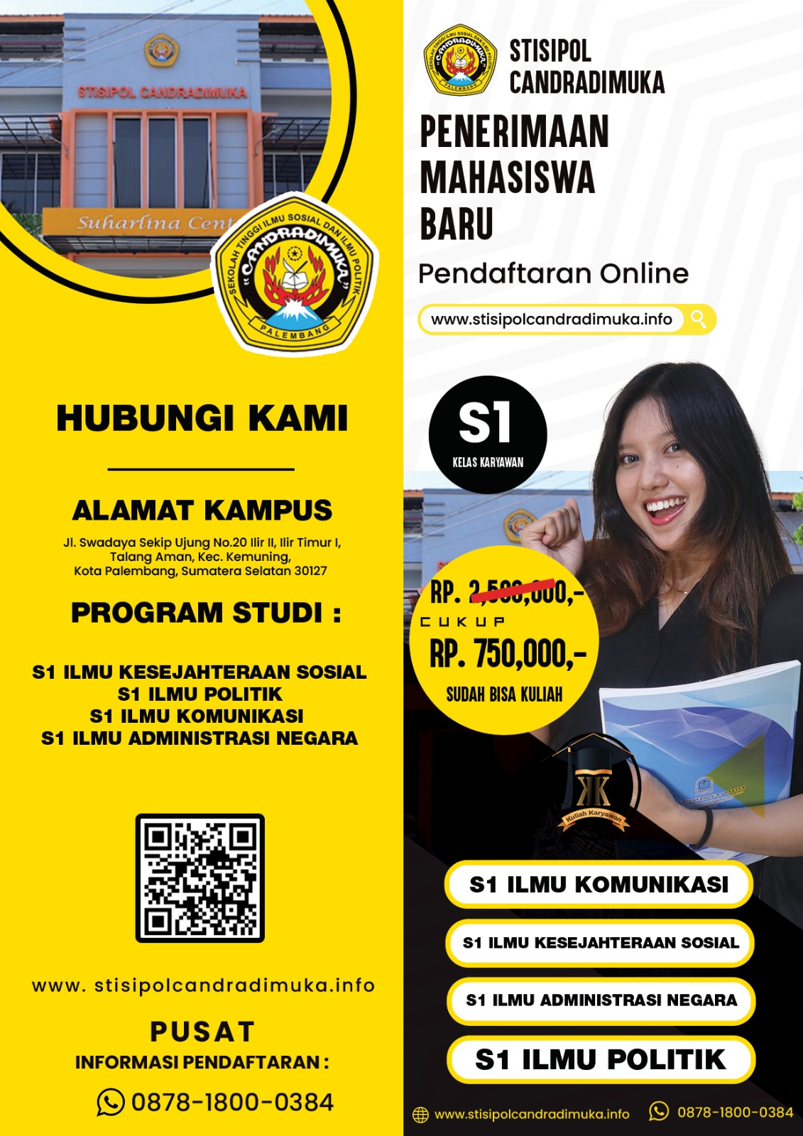 PMB 2026 Kampus Stisipol Candradimuka Resmi Di Buka :: Kuliah Karyawan
