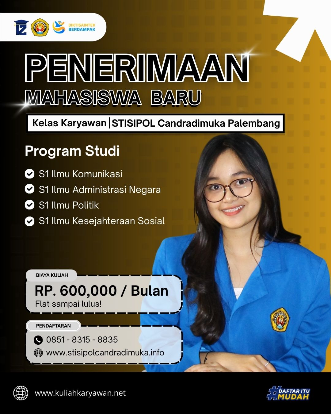 Resmi Di Buka Penerimaan Mahasiswa Baru Tahun Akademik 2026/2027 Kampus ...