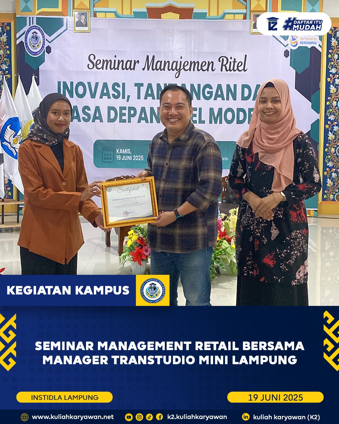 Seminar Management Retail Bersama Manager Trans Studio Mini Lampung ...