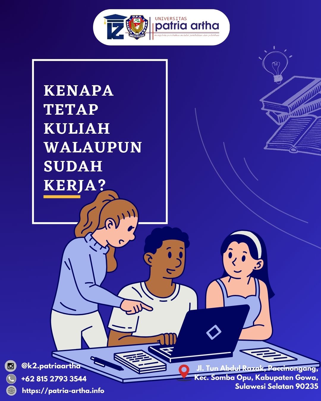 Kiat Sukses Kuliah Online di Universitas Patria Artha :: Kuliah Karyawan
