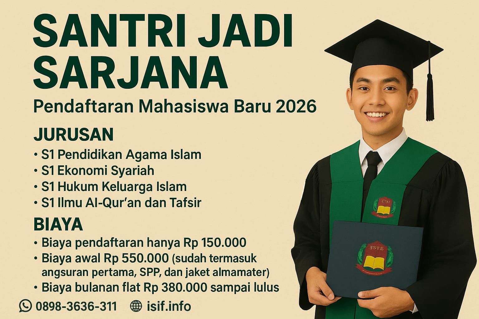 Santri Jadi Sarjana Bersama ISIF Cirebon :: Kuliah Karyawan