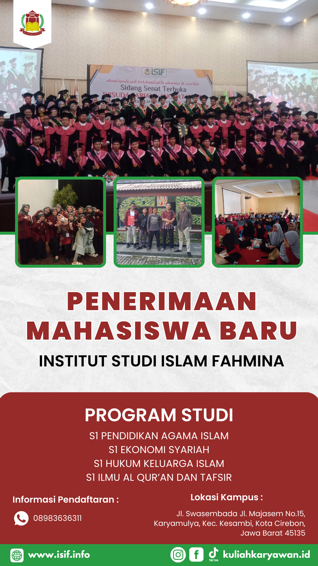 Di buka Pendaftaran Kuliah Kelas Karyawan ISIF Cirebon :: Kuliah Karyawan