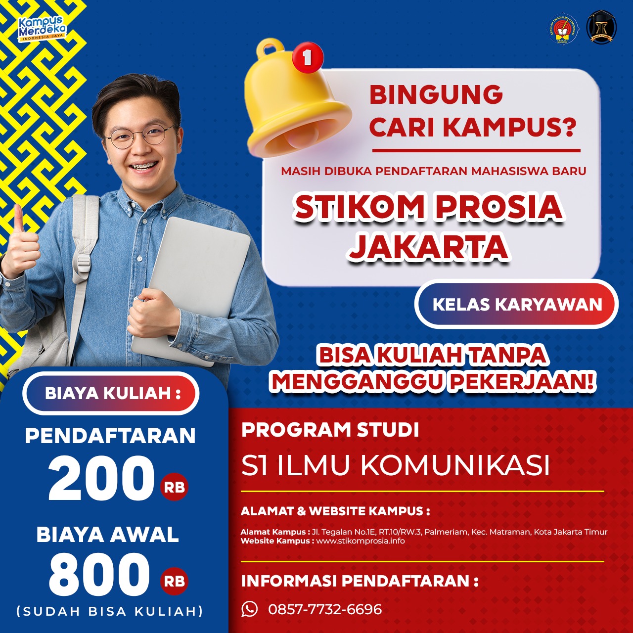 Jadwal Kuliah Yang Fleksibel Di STIKOM PROSIA JAKARTA :: Kuliah Karyawan